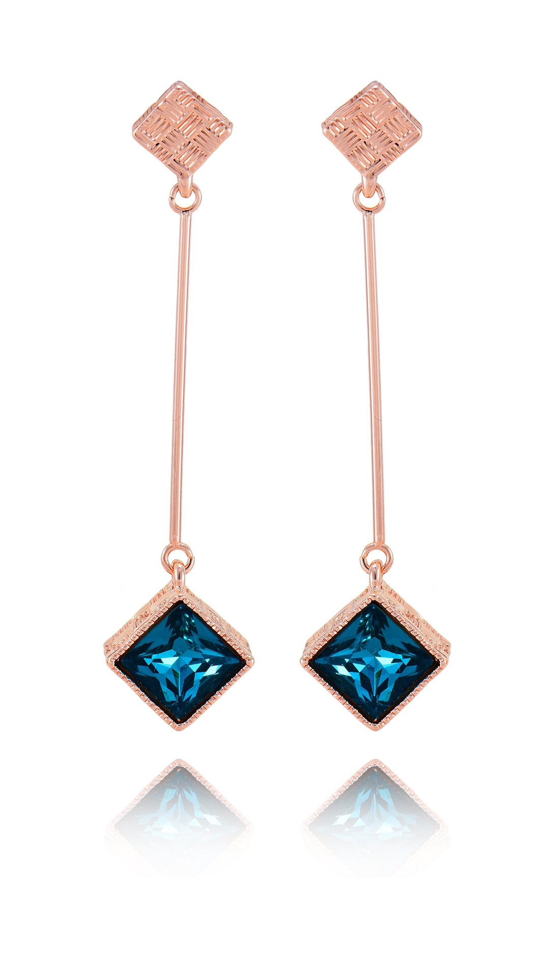 Customized Platinum Plated Zinc-Alloy Drop & Dangle Customized Platinum Plated Zinc-Alloy Drop & Dangle