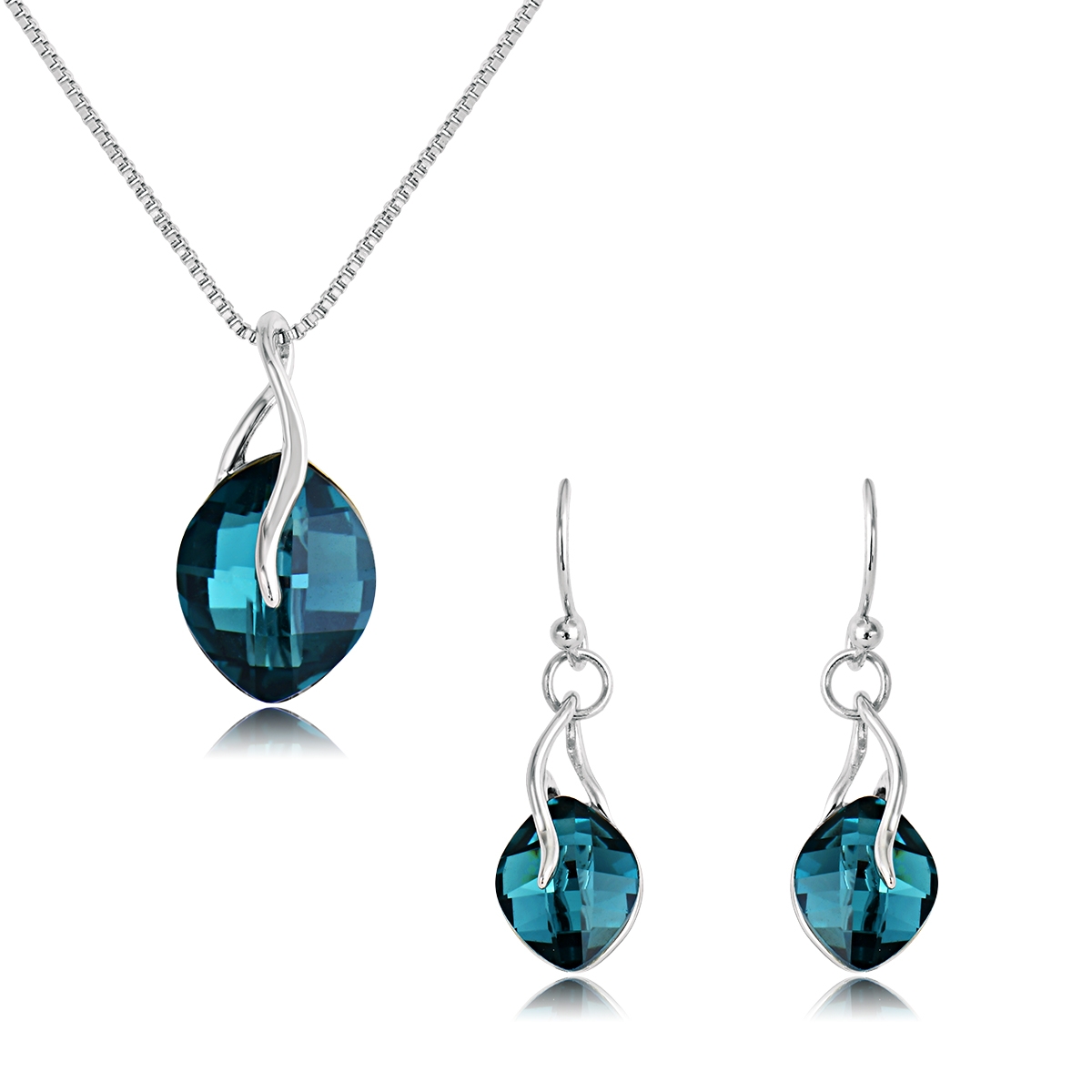 Irresistible Purple Zinc Alloy Necklace and Earring Set As a Gift