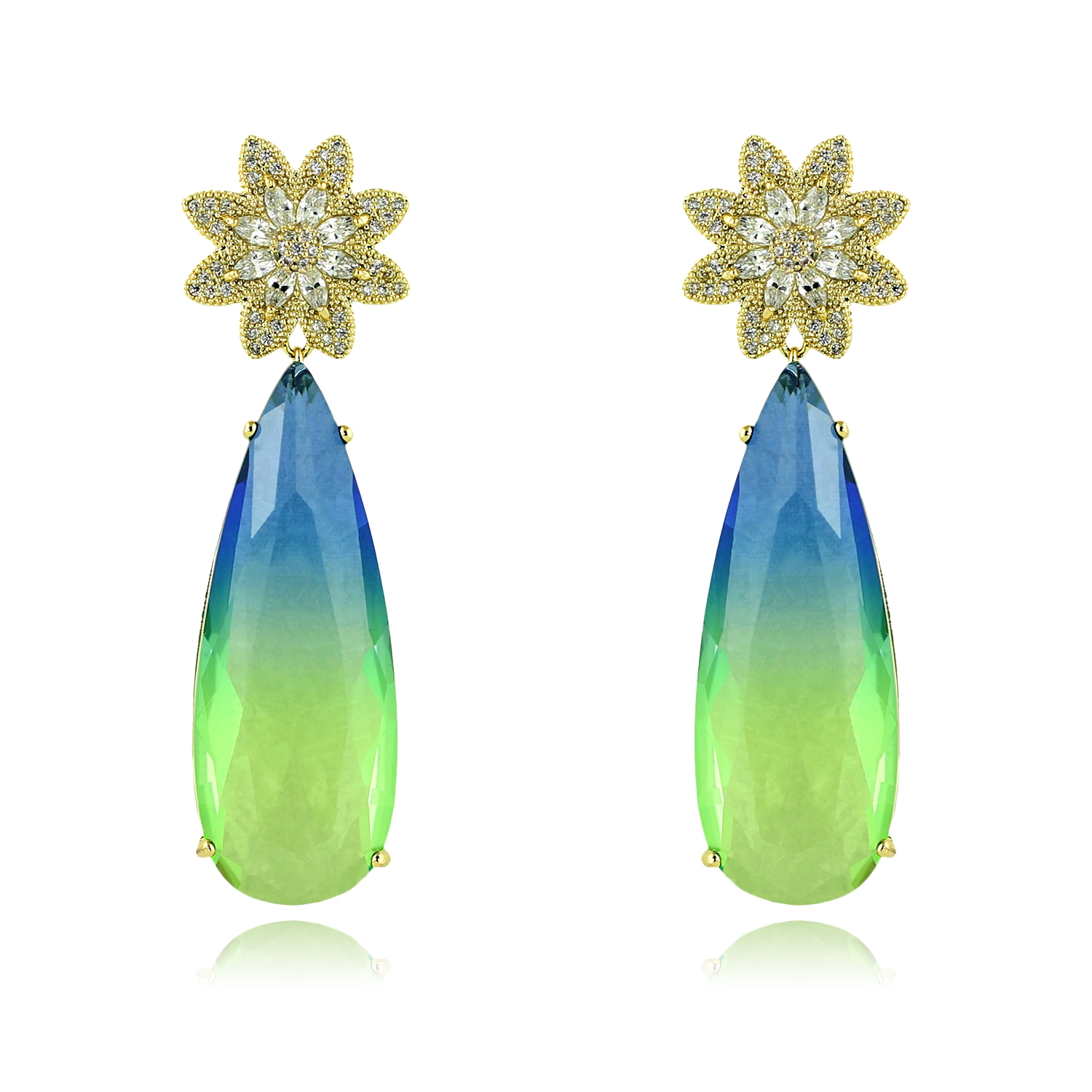 Nice Cubic Zirconia Casual Dangle Earrings