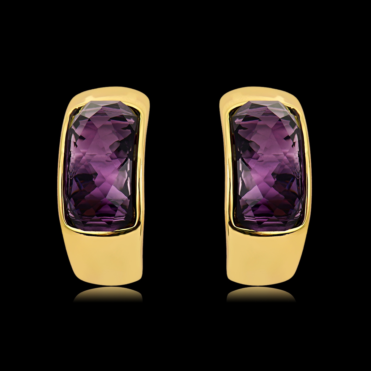 Zinc Alloy Purple Stud Earrings in Exclusive Design