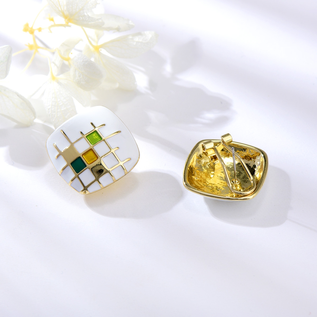 Latest Medium Gold Plated Dangle Earrings